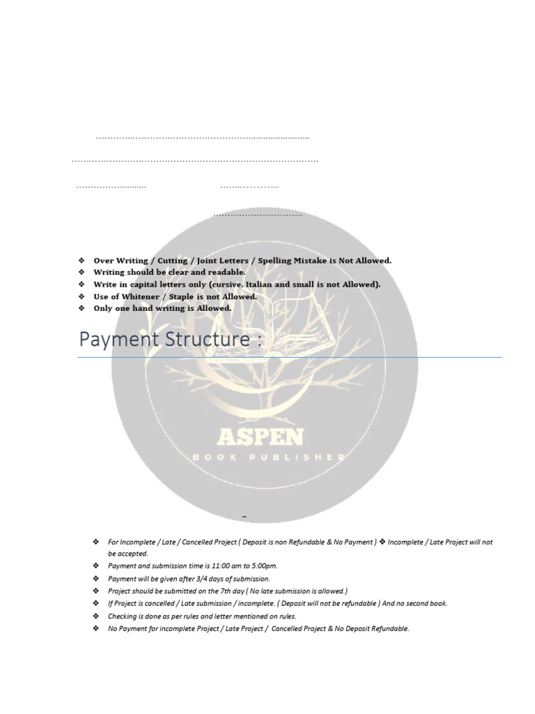 D7 Aspen Book Publisher Application From | PDF