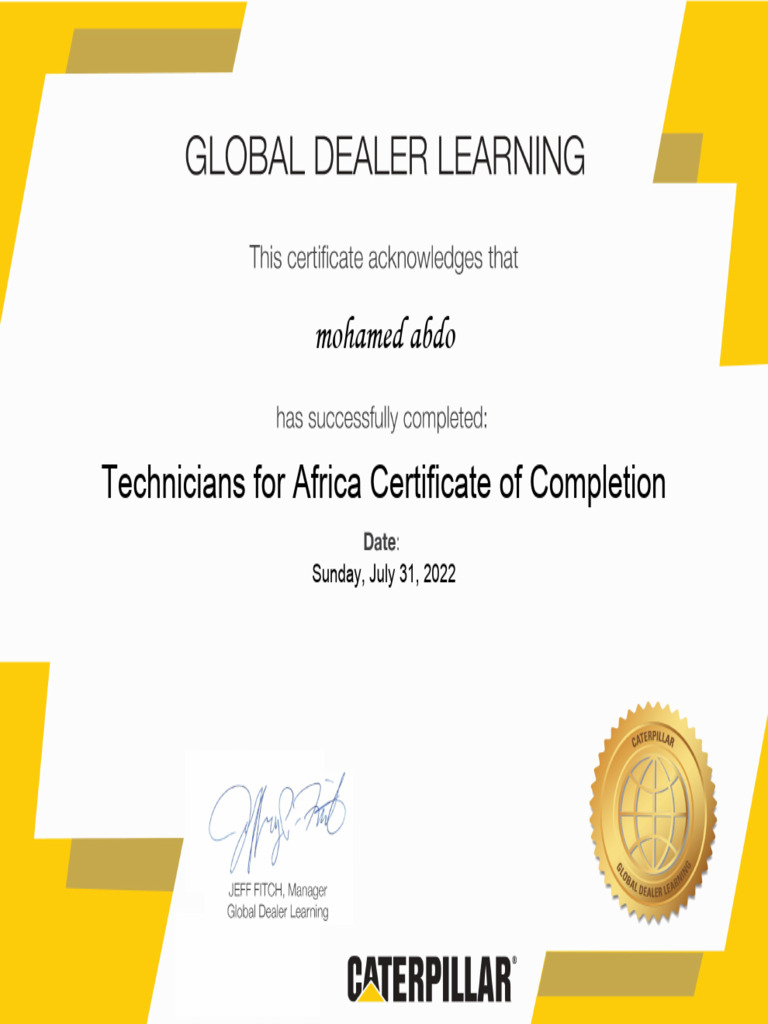 Technician Certificate | PDF