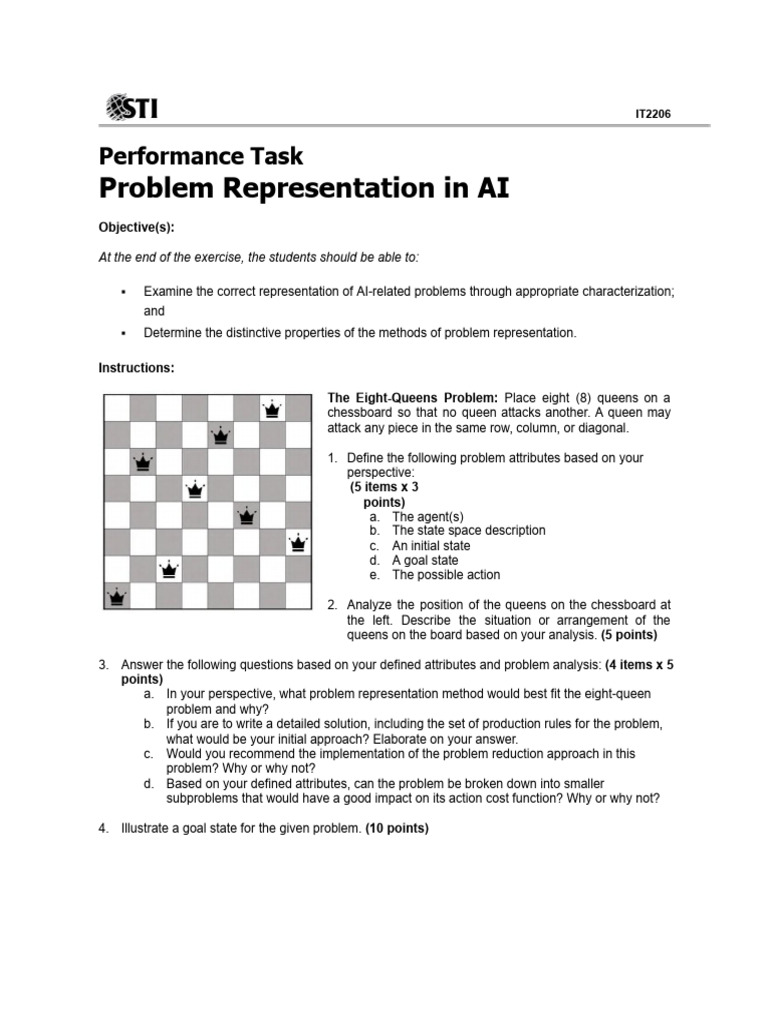 02 PerformanceTask 1 Artificial Intelligence | PDF
