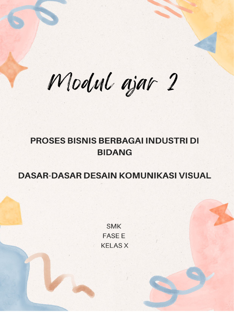 Dasar-Dasar Desain Komunikasi Visual (Modul 2) | PDF