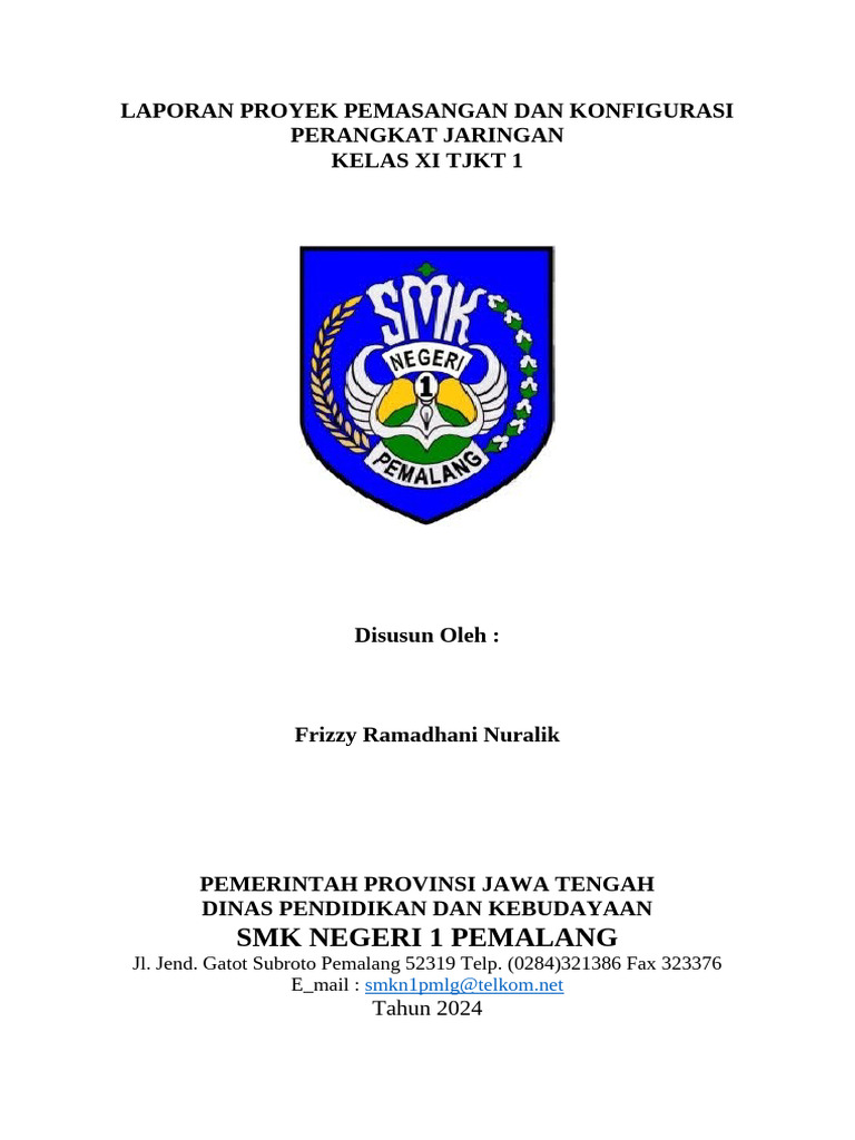 Laporan Proyek PKPJ Xi TJKT 1 | PDF