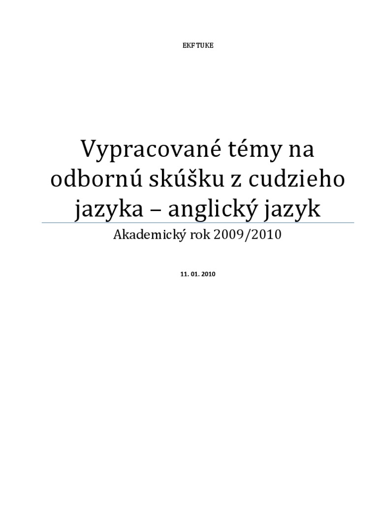 EKF TUKE Document Analyzes Companies and Financial Reports | PDF ...