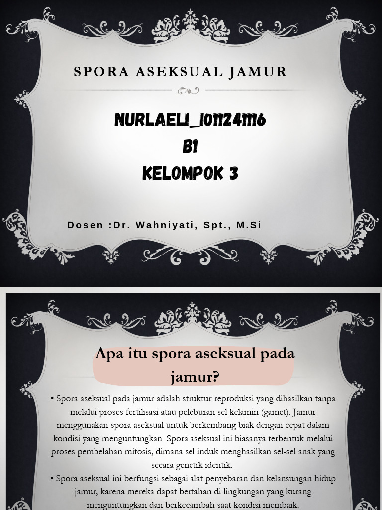 Spora Aseksual Jamur Kelompok 3 b1.Pptx 20240924 192847 0000 | PDF