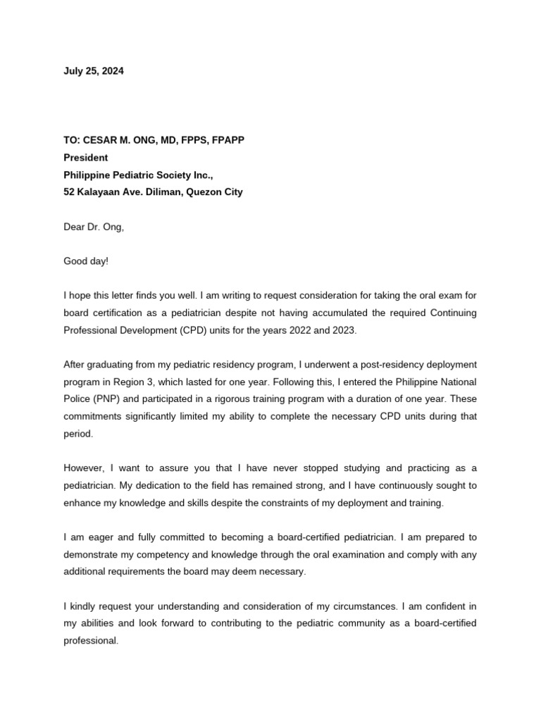 Justification Letter Mond | PDF