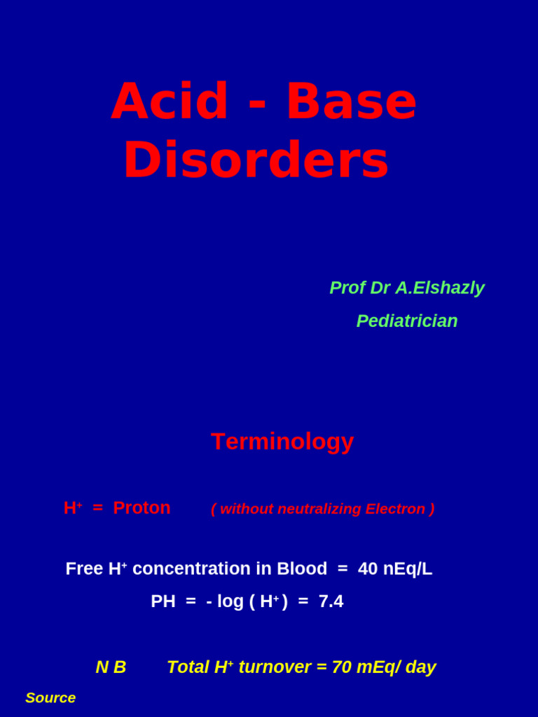 Acid Base Disorders | PDF