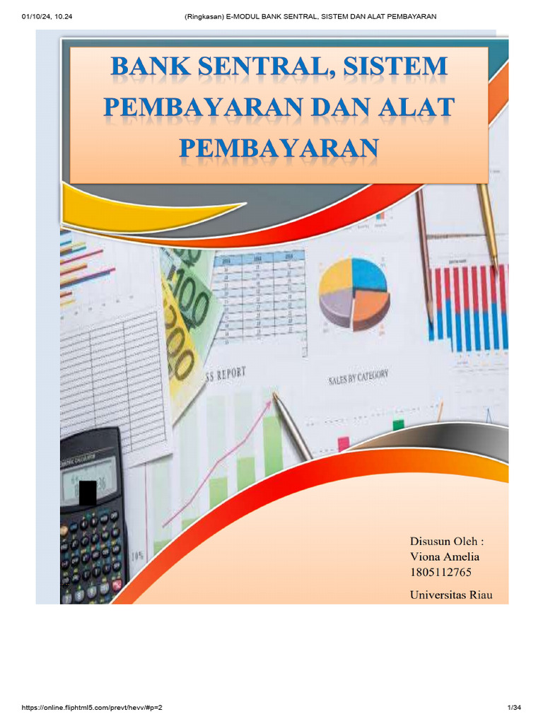 (Ringkasan) E-MODUL BANK SENTRAL, SISTEM DAN ALAT PEMBAYARAN | PDF