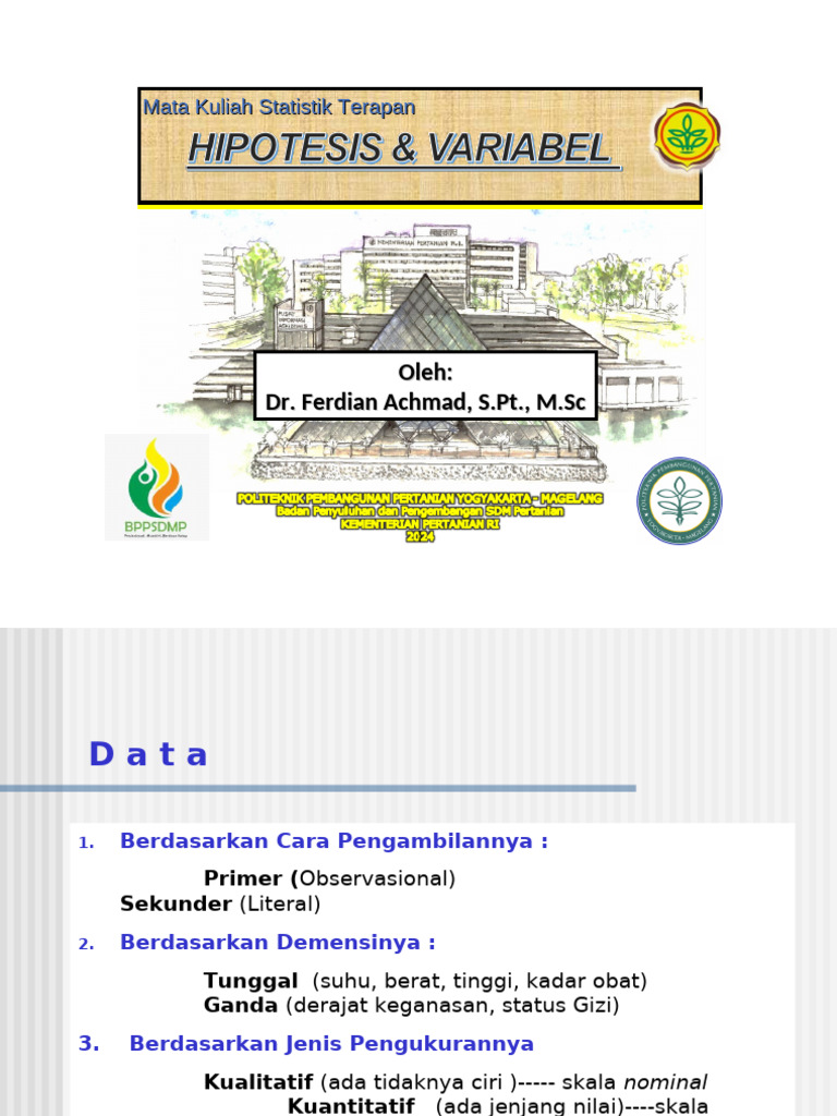 Kuliah 5 - Variabel & Hipotesis | PDF