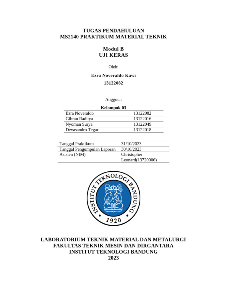 Format Tugas Pendahuluan 2023 | PDF