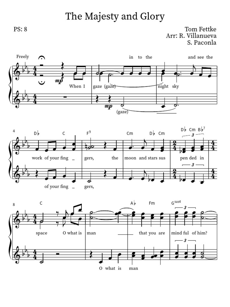 The Majesty and Glory of Your Name - SATB | PDF