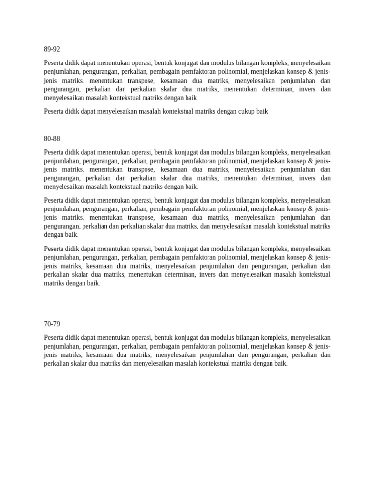 TP MAT TL Untuk Import Raport KM Ganjil 2023 | PDF