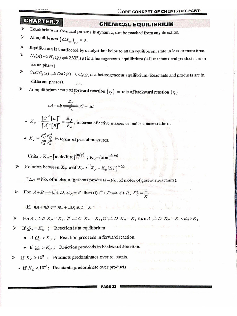 Chemical Equilibrium | PDF