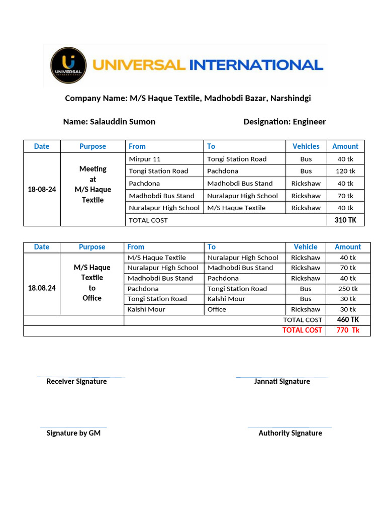 Conveyance Bill | PDF
