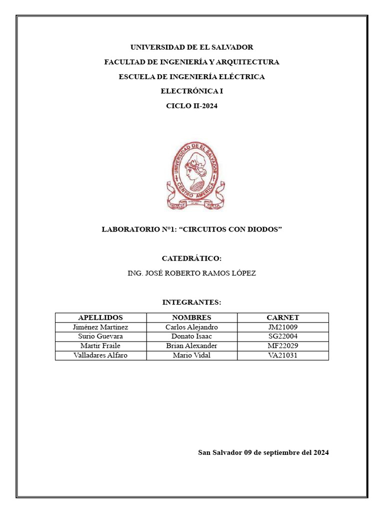Lab 1 Elc - 2024 | PDF