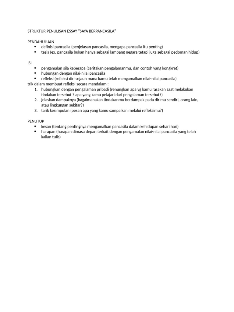 Struktur Penulisan Essay | PDF