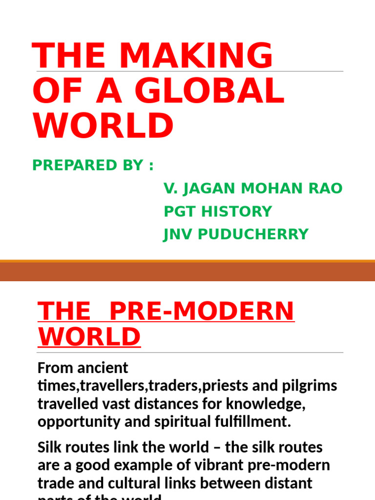 PPT The Making of A Global World | PDF