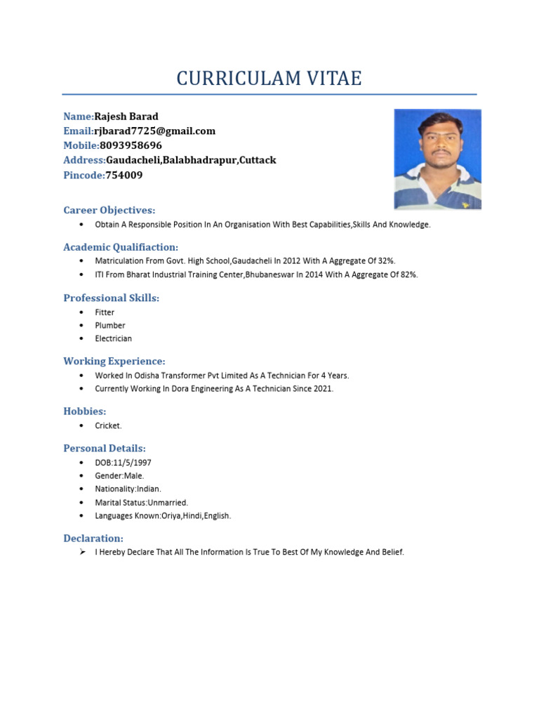 Rajesh CV | PDF