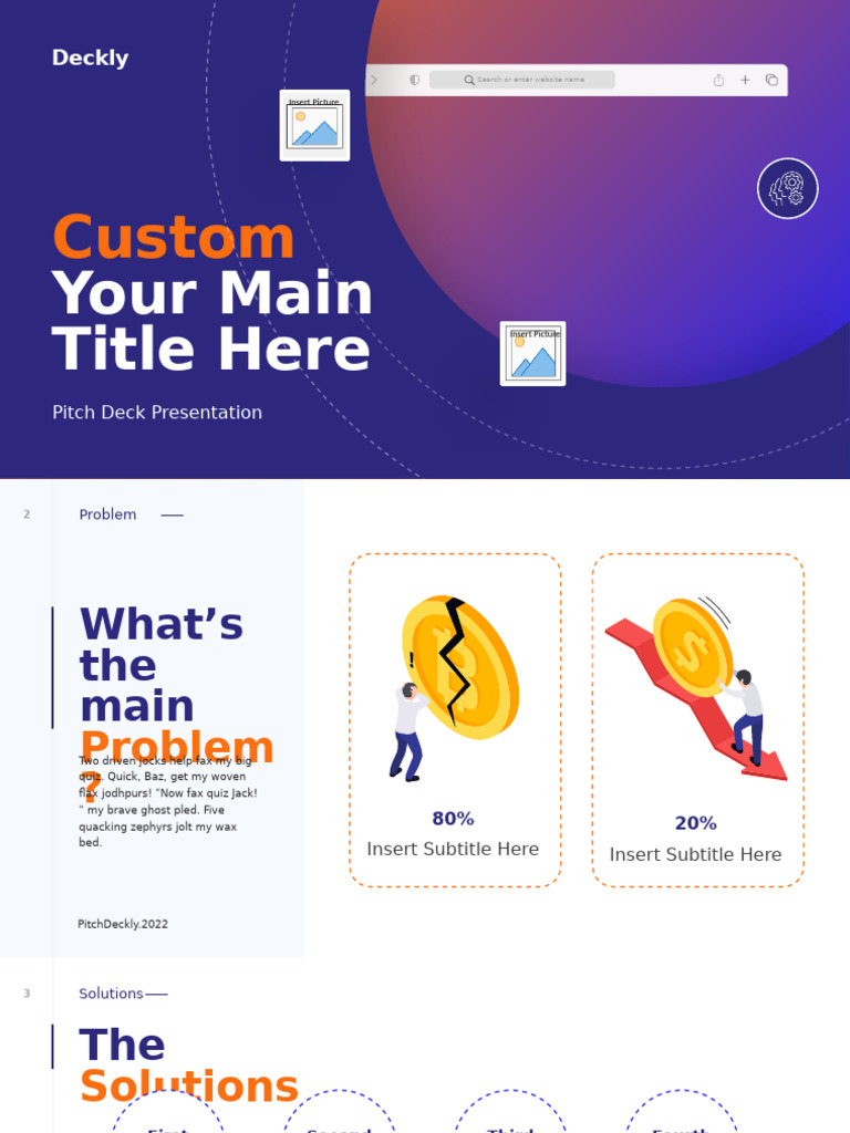 PitchDeck Presentation Template Update v2 (Without Image) | PDF