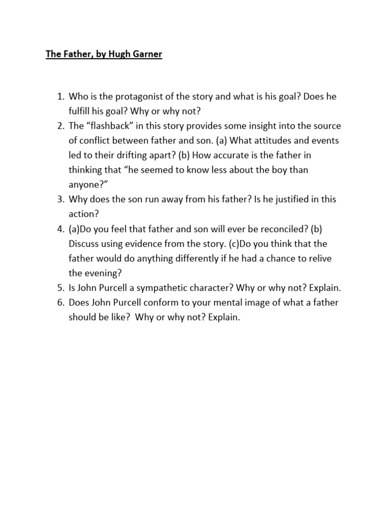 The Father Questions | PDF