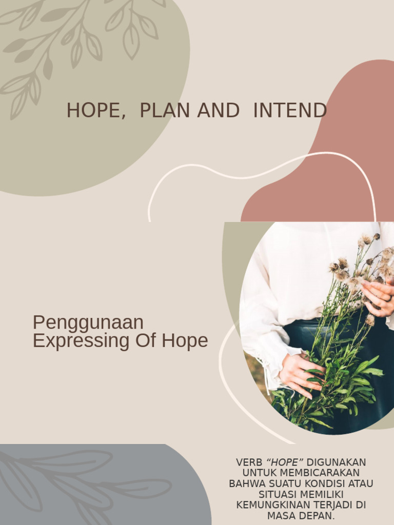 HOPE AND PLAN PPT | PDF