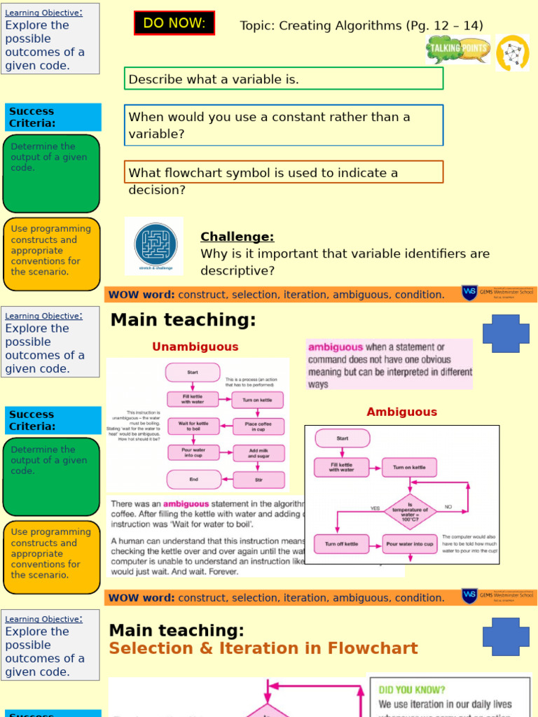 G8 - Creating Algorithms | PDF