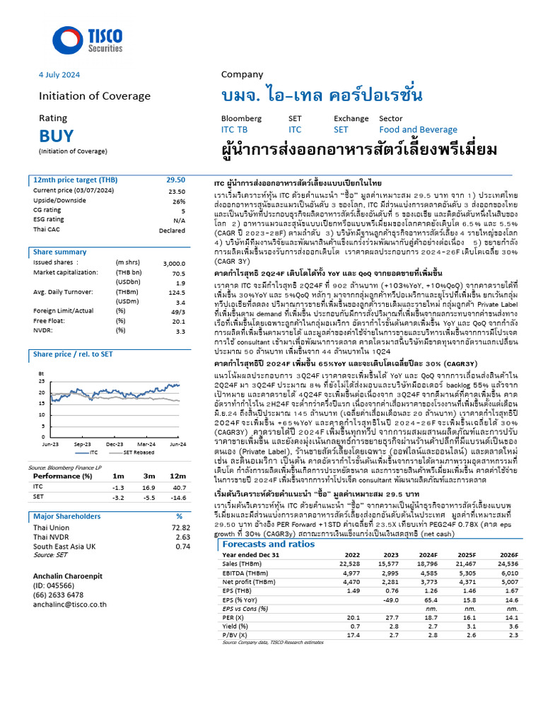 ITC Initiate Report | PDF