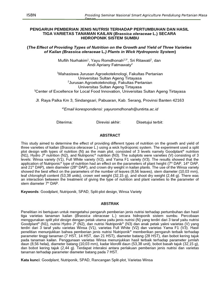 Artikel Prosiding Semnas - Muflih Nurhakim - 4442180103 | PDF