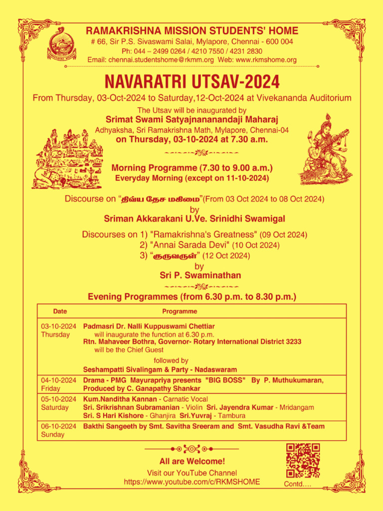 Navarathri Utsav - 2024 | PDF
