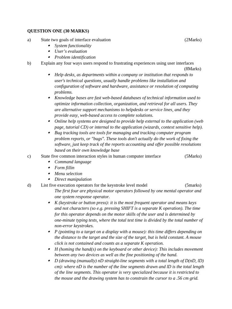 Main Exam Marking Scheme | PDF
