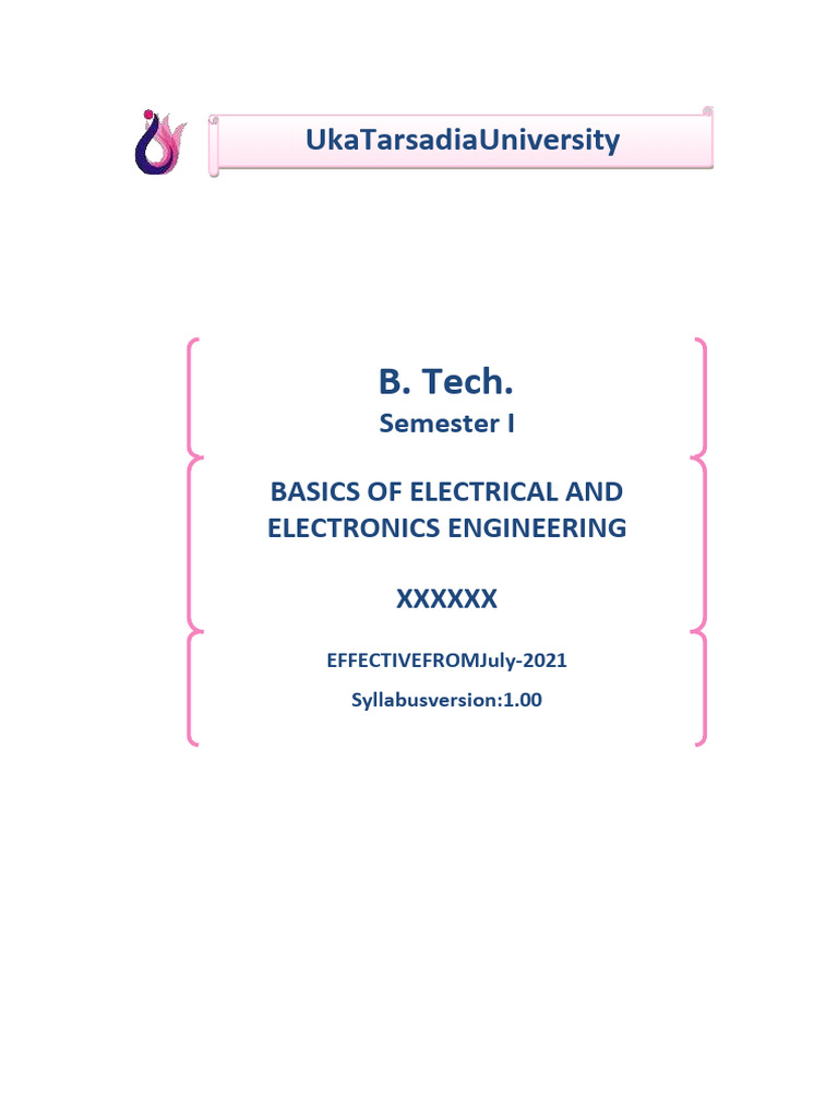 BEEE SYLLABUS | PDF