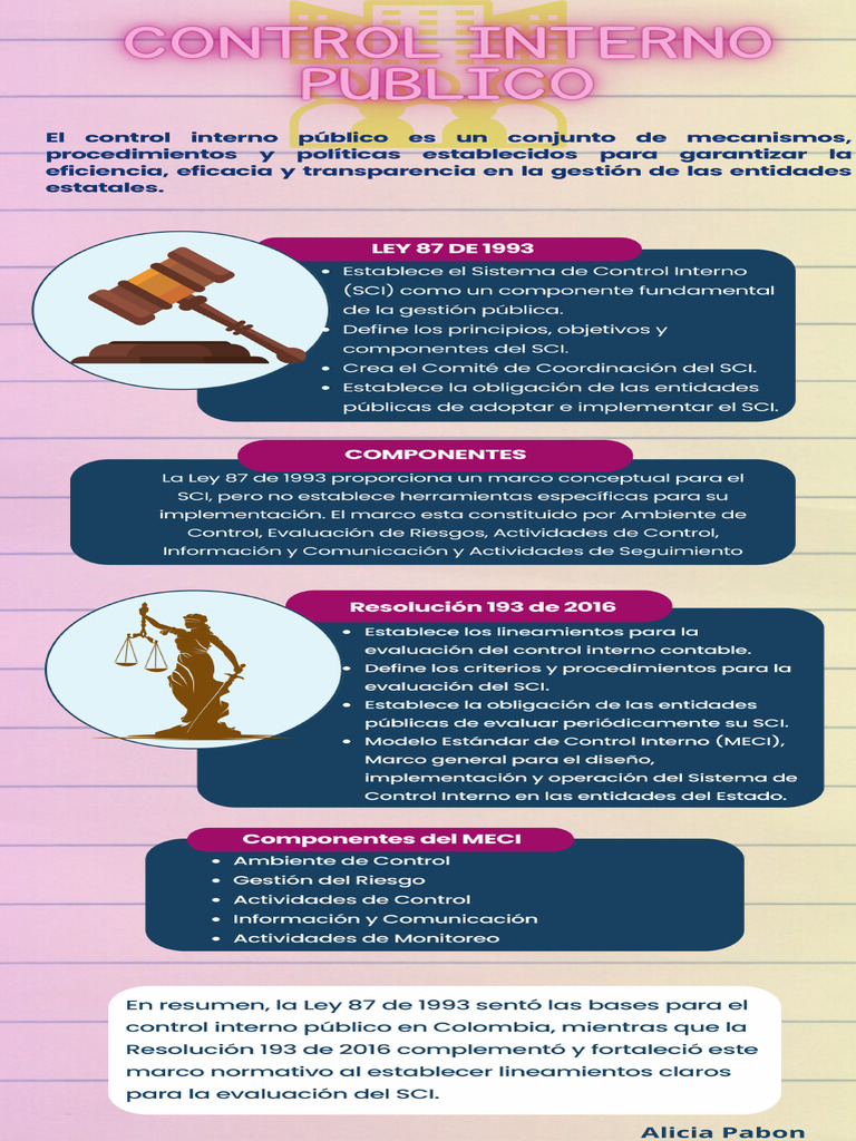 Infografía Control Interno- Alicia Pabon (2) | PDF