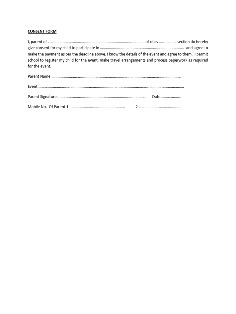 Consent Form | PDF