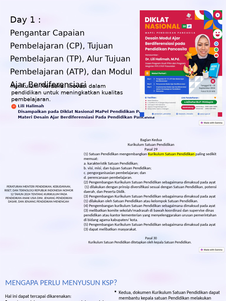 CP TP Atp Modul Ajar | PDF