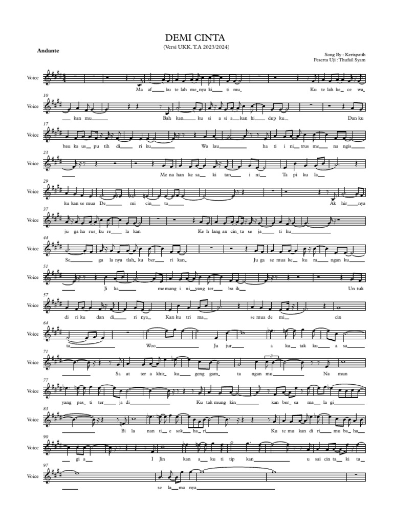 THUFAIL - Full Score | PDF