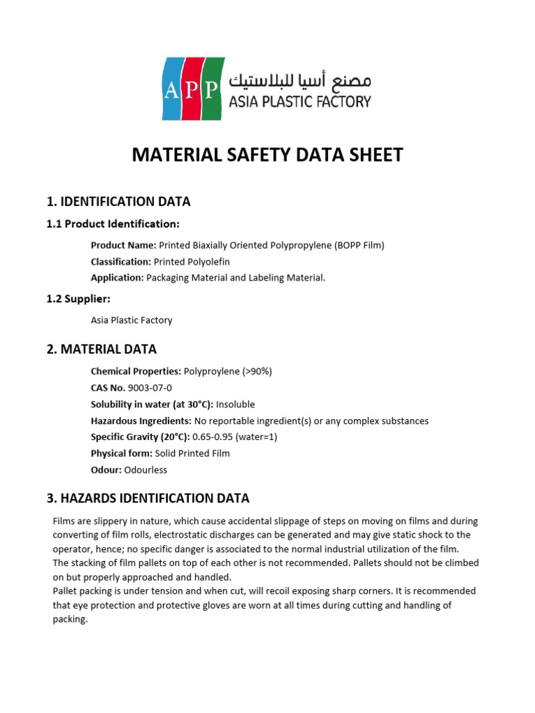 MSDS | PDF