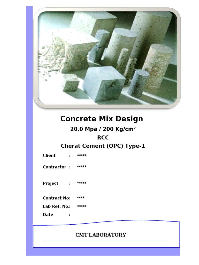 Concrete Mix Design (@MaawaWorld) | PDF