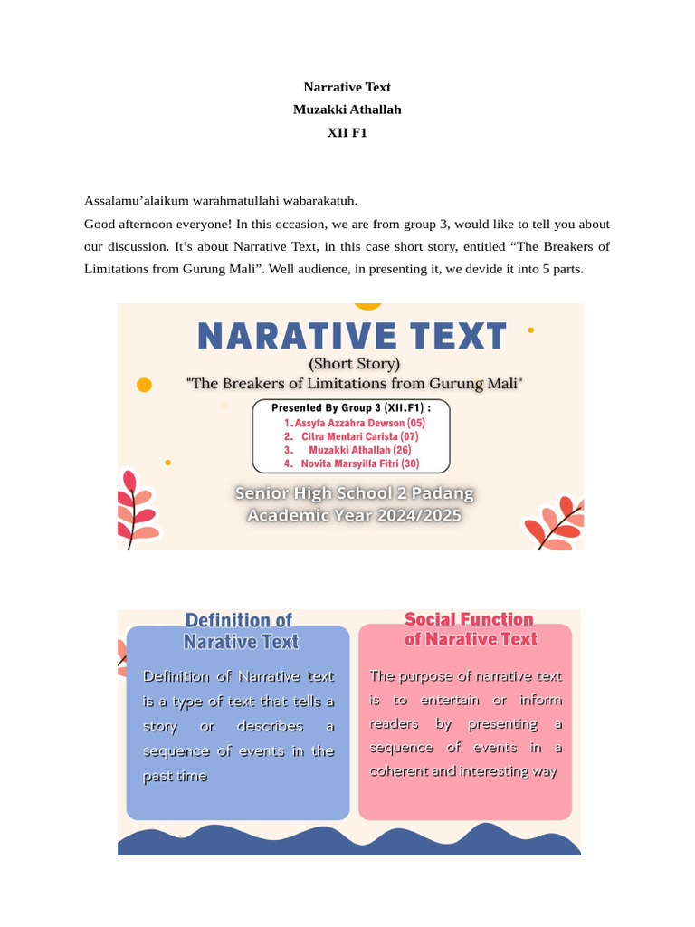Narative Text Atha | PDF