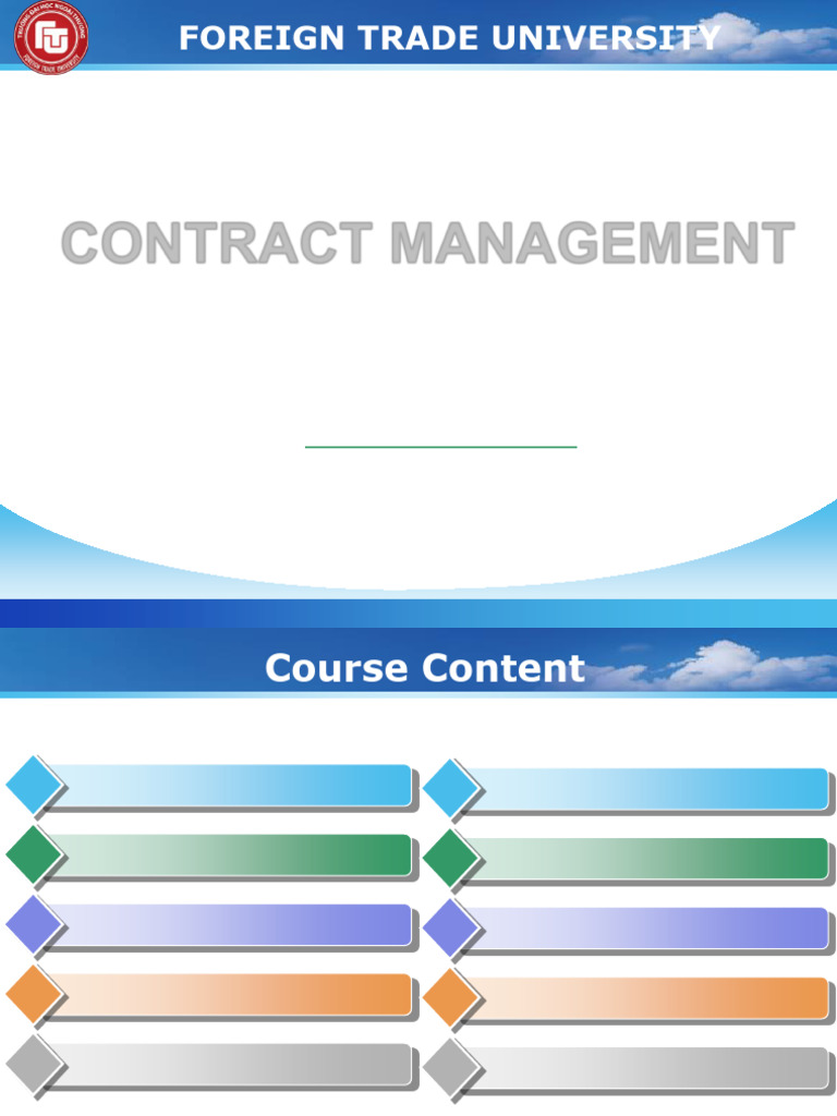 Chapter 1 - Introduction To Contract | PDF