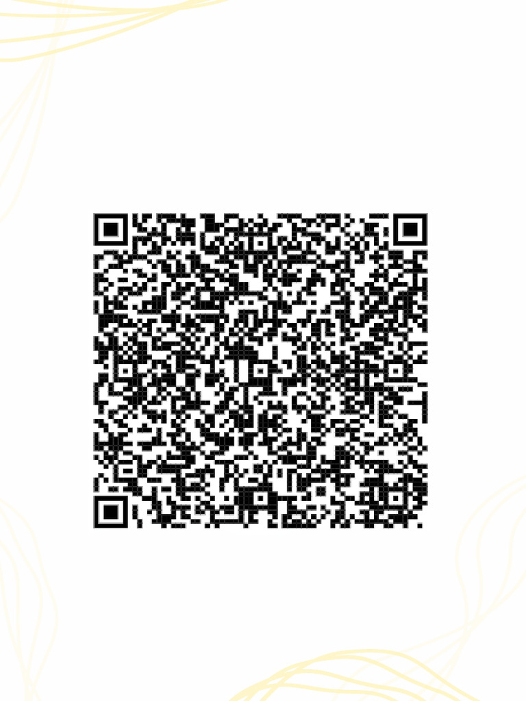 Cartel Codigo QR para Pagar en Tienda Formas Curvas Negro y Blanco | PDF