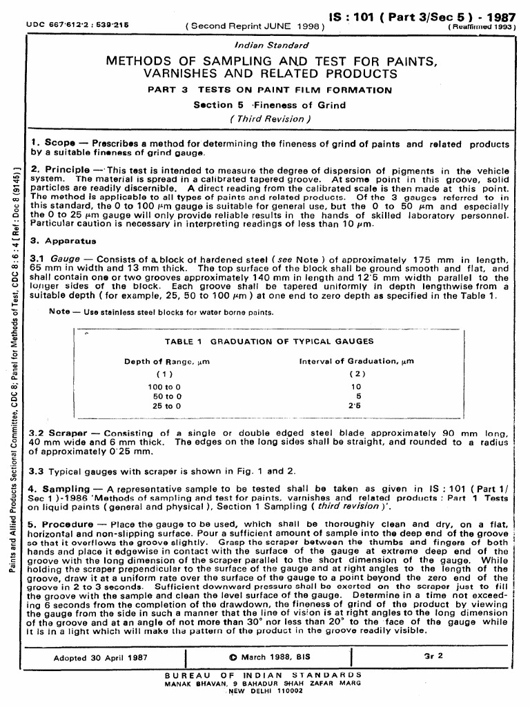 Methods of Sampling An.D Test For Paints, Varnishes and Related ...