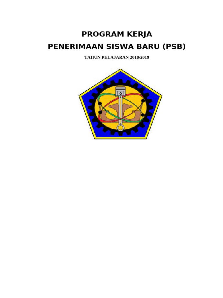 Program Kerja PPDB 2018 2019 | PDF