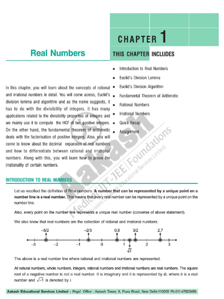 Real Numbers | PDF