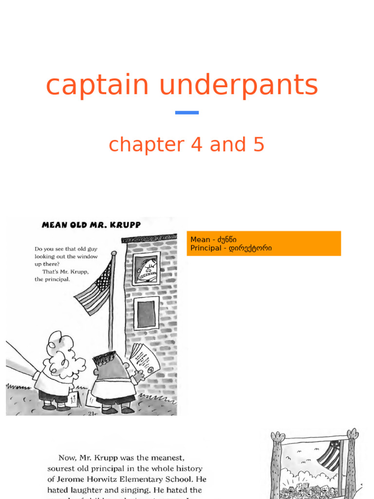 captain underpants - chapter 4 and 5 | PDF