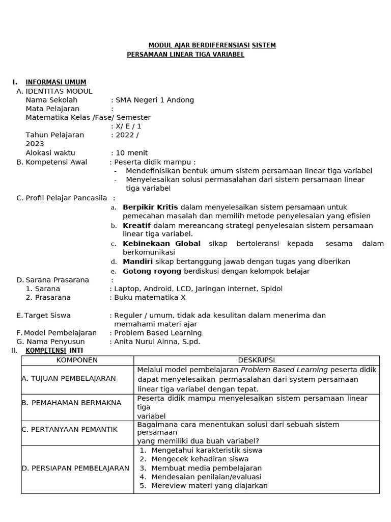 1.contoh Modul | PDF