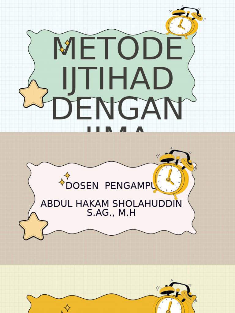 Metode Ijtihad Dengan Ijma | PDF