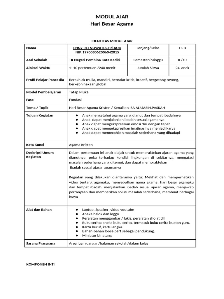 Modul Ajar MGG 10 | PDF