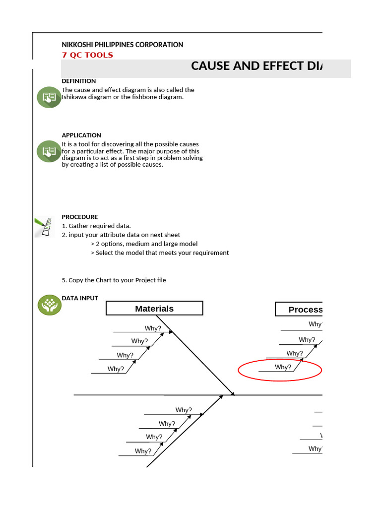 Cause and Effect Diagram | PDF