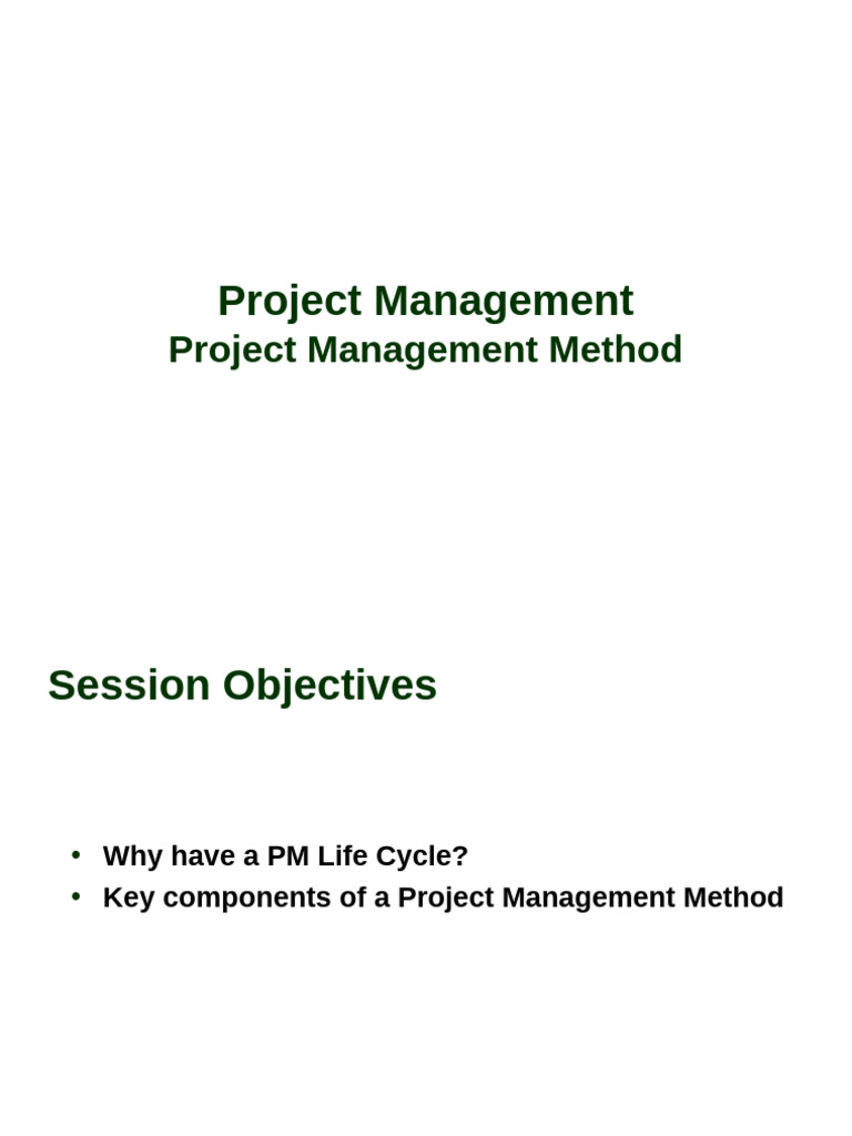 PM01-04 - Project Management Method | PDF