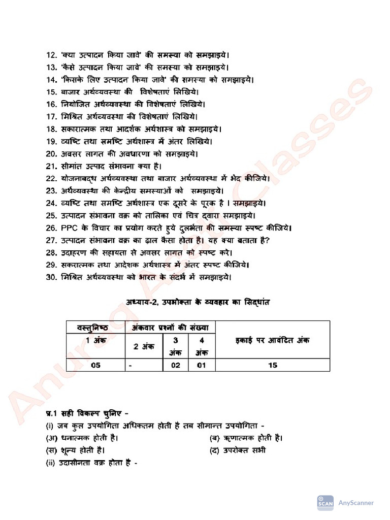 Economic Chepter - 2 | PDF