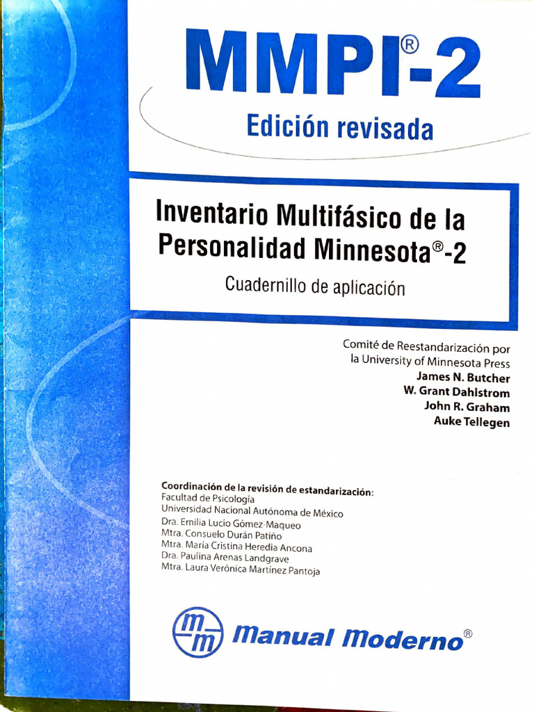 MMPI2 PROTOCOLO | PDF