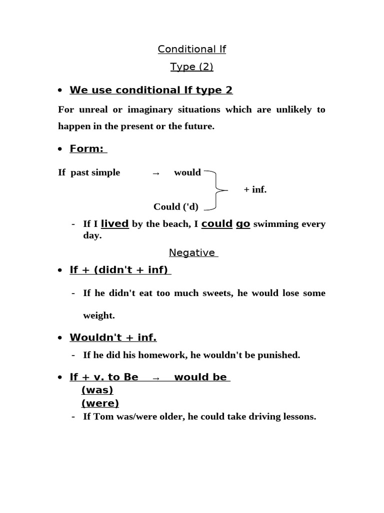 Conditional If Type 2 | PDF